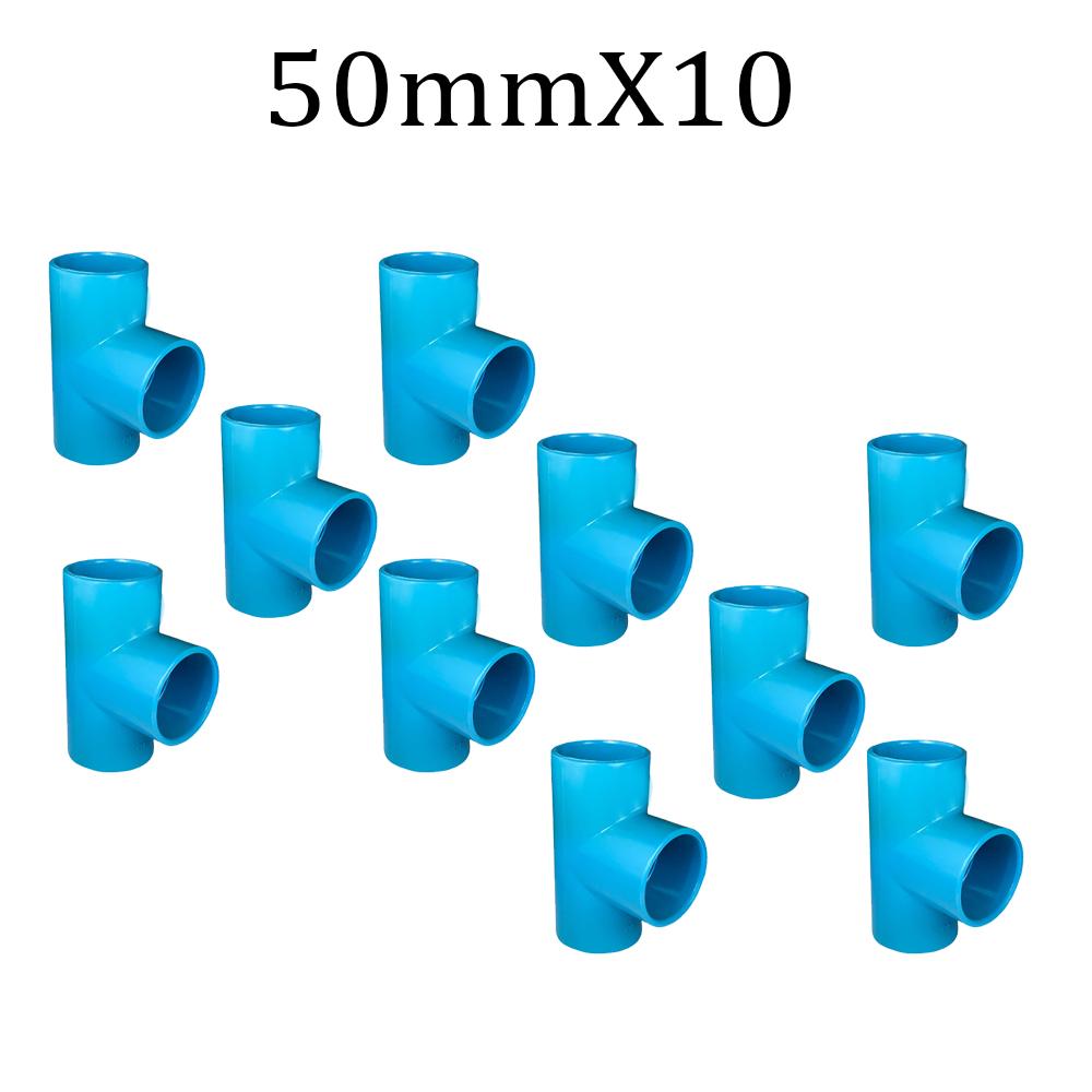 Tee Pvc Hidráulico 50mm Pack 10 Unidades - AGUAFER