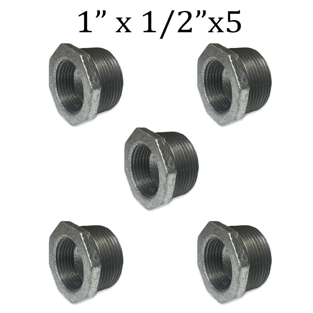 Bushing 1 X 1/2 Hi/hi Acero Galvanizado Pack 5 Unidades- AGUAFER 1