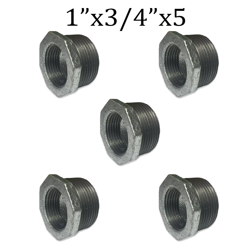 Bushing 1 X 3/4 Hi/hi Acero Galvanizado Pack 5 Unidades- AGUAFER 1