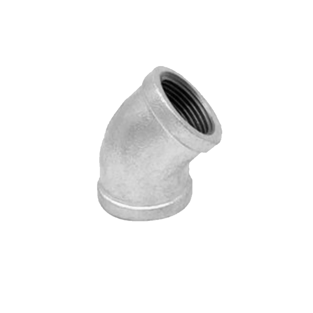 Codo 45° 1 X 1 Hi/hi Galvanizado Pack 5 Unidades- AGUAFER